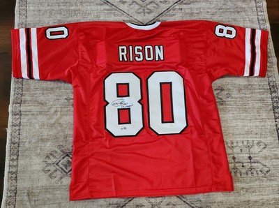 ANDRE RISON AUTOGRAPHED SIGNED ATLANTA FALCONS JERSEY SIZE XL BECKETT ...