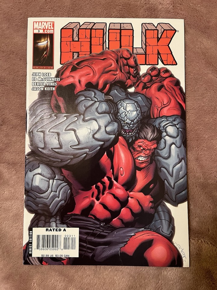Hulk 3 & 6! Red Hulk vs Green Hulk! 'Thunderbolt' Ross! A-Bomb! | eBay