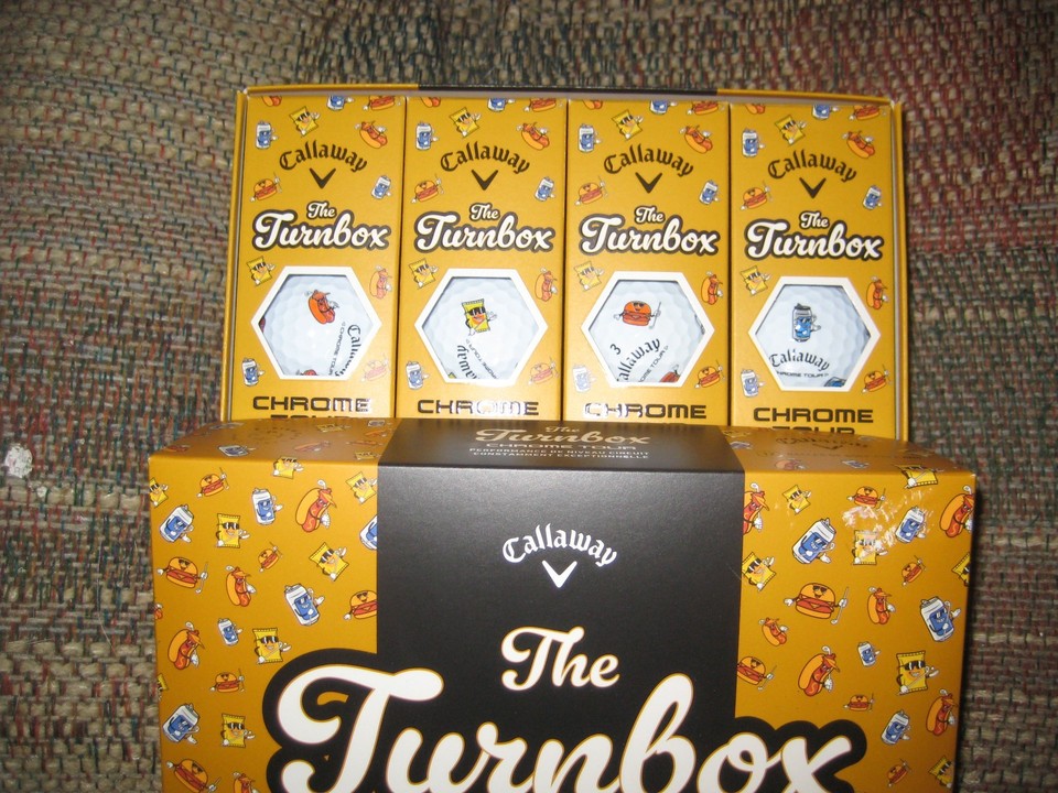 1 dozen BRAND NEW Callaway Chrome Tour Limited Turn Box Snacks golf ...