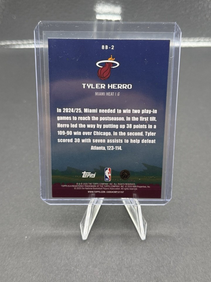 2025-26 Topps NBA 8-BIT Ballers Holo Foil Tyler Herro Miami Heat SP | eBay
