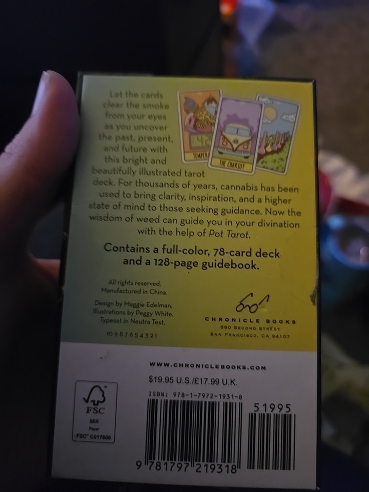 Pot Tarot Card Deck, 78 Cards w/ PDF Guidebook By Peggy White | eBay