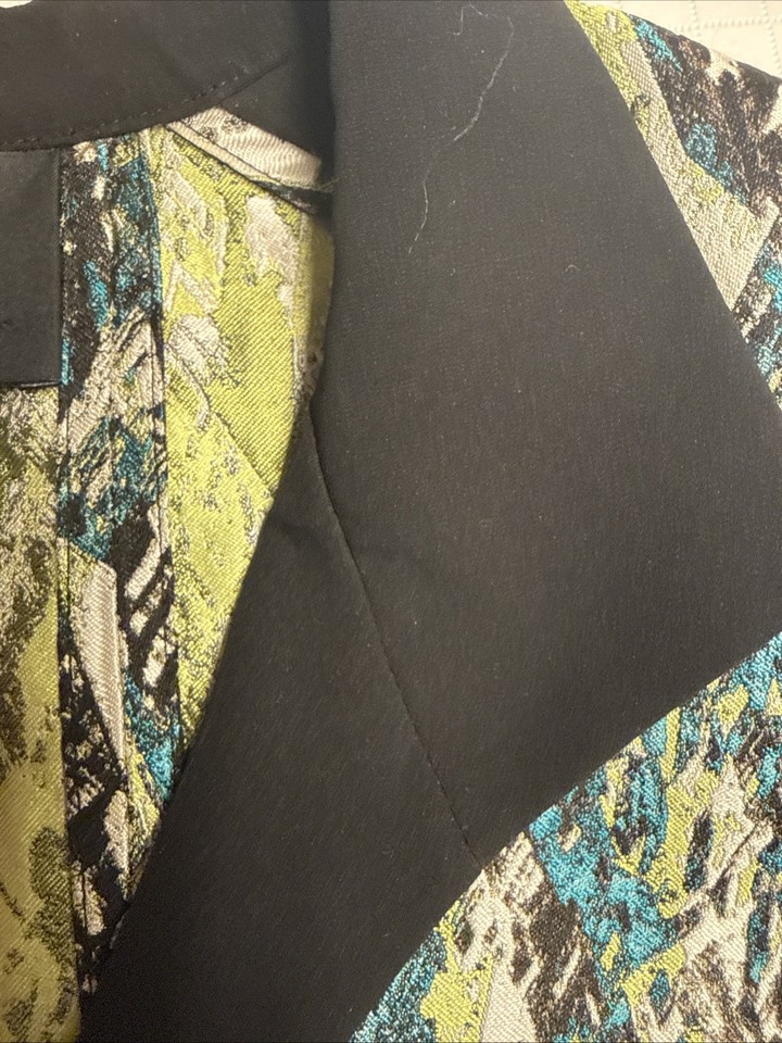 Lafayette 148 V Neck Snap Dress Jacket Size 6 Silk Pit To Pit 19” L23 ...
