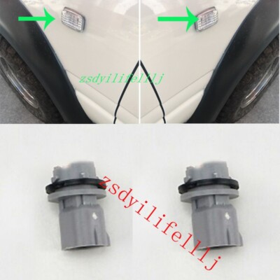 2xFor Toyota Prado LC90 96-02 LH RH Fender Turn Signal Light Bulb Plug ...