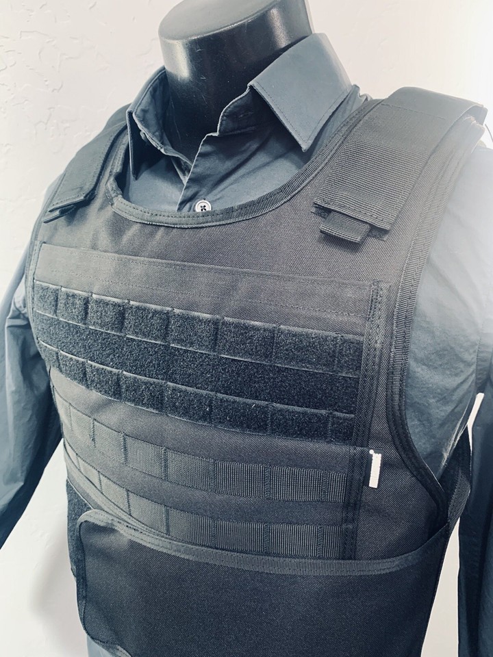 BULLETPROOF Vest Body Armor Carrier AR600 Rifle 3+ Plate 3A soft plate ...