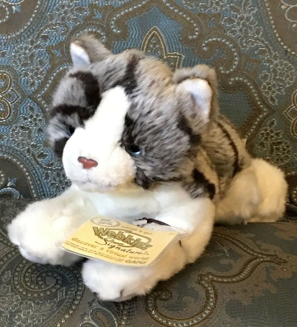 Webkinz Small Signature Grey Tabby Cat for sale online | eBay