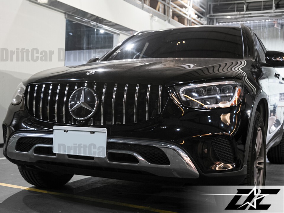 CHROME STRAIGHT FRAME GT FRONT GRILLE FIT GLC NON AMG W253 X253 2020 ...