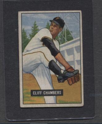 1951 Bowman #131 Cliff Chambers (Pirates) Vg-Ex (Flat Rate Ship) | eBay