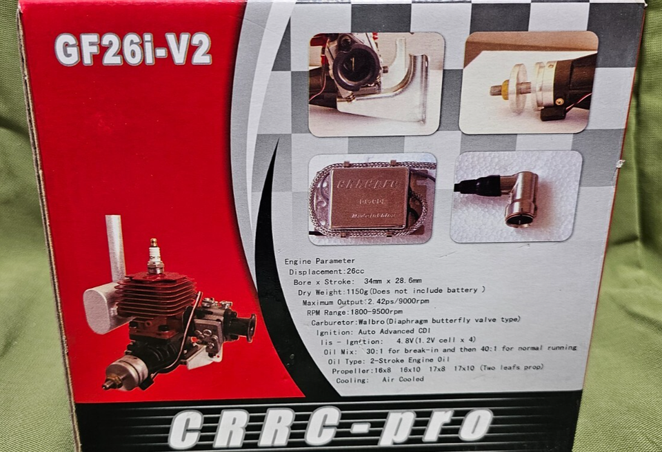 New In Box CRRC-PRO GF26I-V2 26cc New In Box Rc plane Engine | eBay