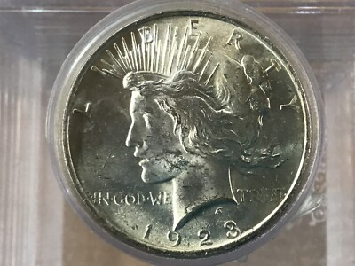 1923 Peace Silver Dollar Brilliant Uncirculated Roll of 20 Coins E0562 ...