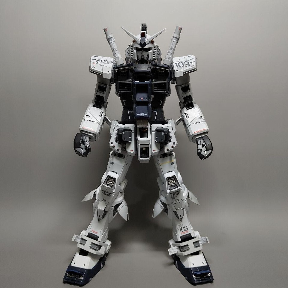 Built & Painted Bandai PG UNLEASHED 1/60 RX-78-2 Gundam G-3 Mobile Suit ...