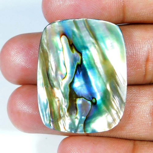 43.5Cts. 100% Natural Excellent ABALONE SHELL Cushion Cabochon Loose ...
