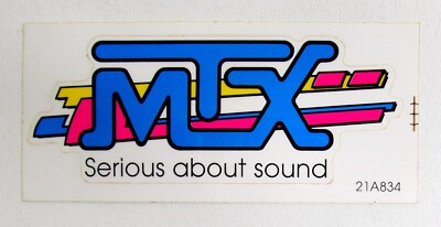 MTX Mitek VERY RARE Vintage Bumper Sticker Decal | 1.75" x 4.25" | FREE ...