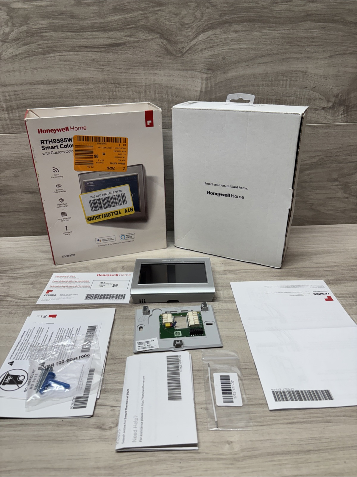 Honeywell RTH9585WF1004/W Home Wi-Fi Smart Color Programmable ...
