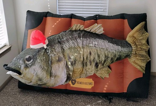 Gemmy Inflatable Animated Christmas Big Mouth Billy Bass Moves & Sings ...