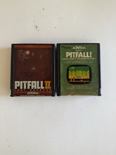 Pitfall II 2 Lost Caverns And Pit Fall Cartridge (Atari 2600 1984 ...