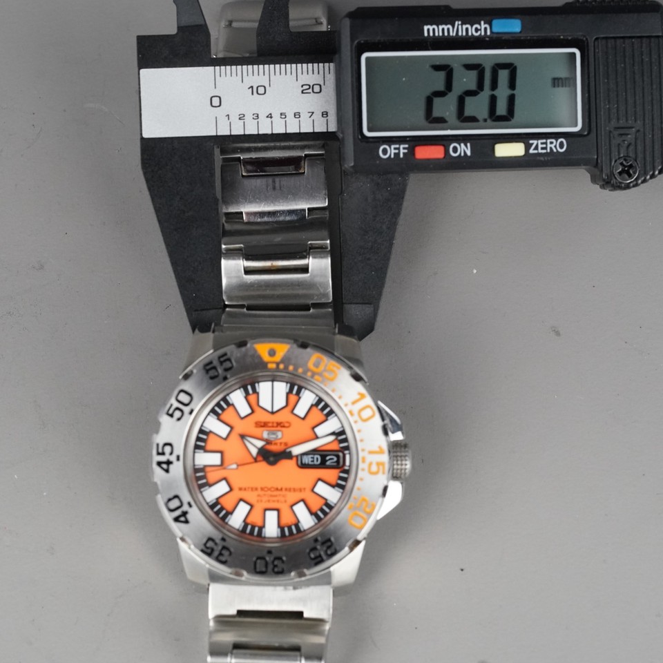 SEIKO Baby Monster Orange Dial 7S36-03D0 Automatic Vintage Men's ...