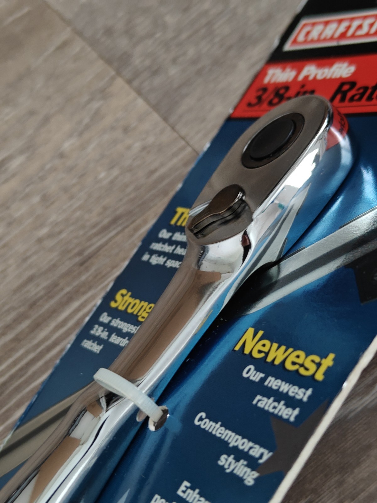 Sears Craftsman Tools USA 3/8 Drive Thin Profile Fine Tooth Ratchet NOS ...