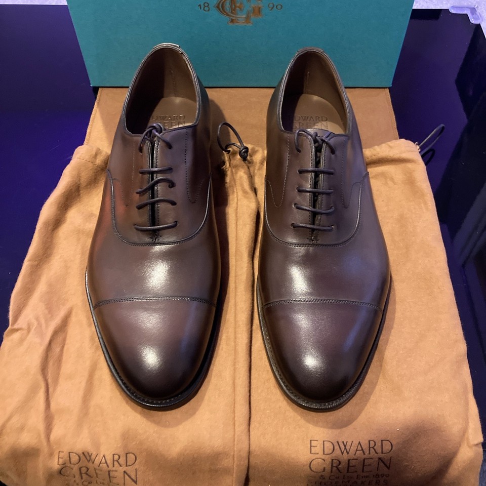 Edward Green Chelsea Dark Oak Antique Leather Shoes F202 UK9.5 US10.5 ...