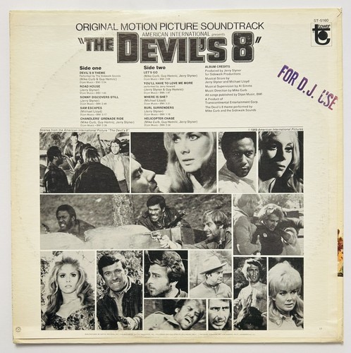 THE DEVIL'S 8 Original Soundtrack PROMO WLP White Label Promo TOWER ‘69 Vinyl LP | eBay