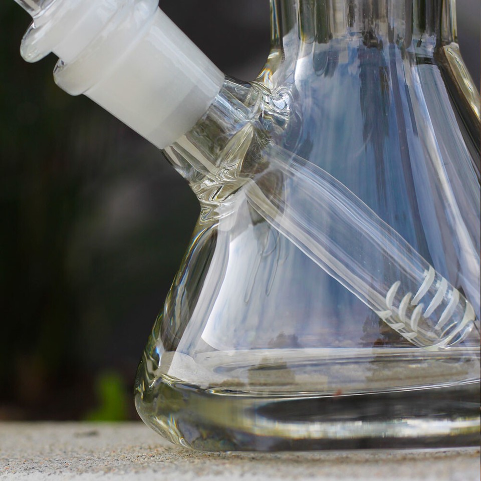 Super Thick 12 INCH Bong Matrix Water Pipe Clear Glass 15mm Beaker ...