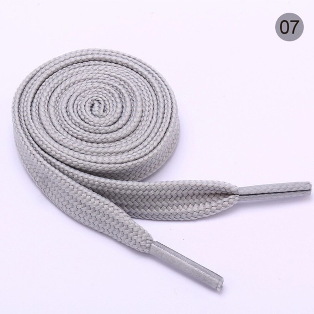 THICK FLAT FAT SHOE LACES 2/5" Wide Shoelaces All Shoe Types Trainer ...