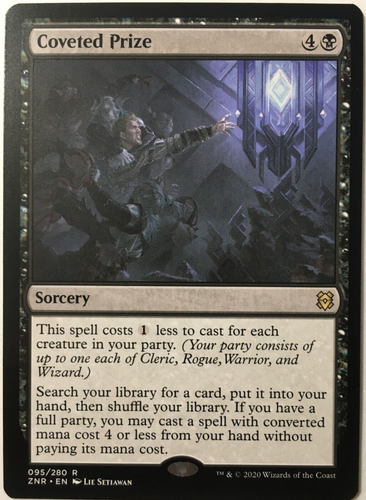 MTG COVETED PRIZE 095/280 ZENDIKAR RISING RARE NEAR MINT | eBay