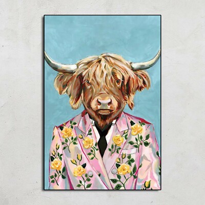 Luxury Cow, Fancy Cow Wall Art Poster No Frame | eBay