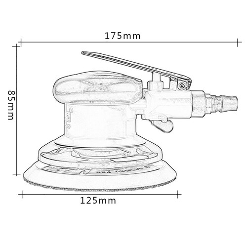 5 Inch Disc Type Pneumatic Polishing Machine 125MM Dia Self-Adhesive ...