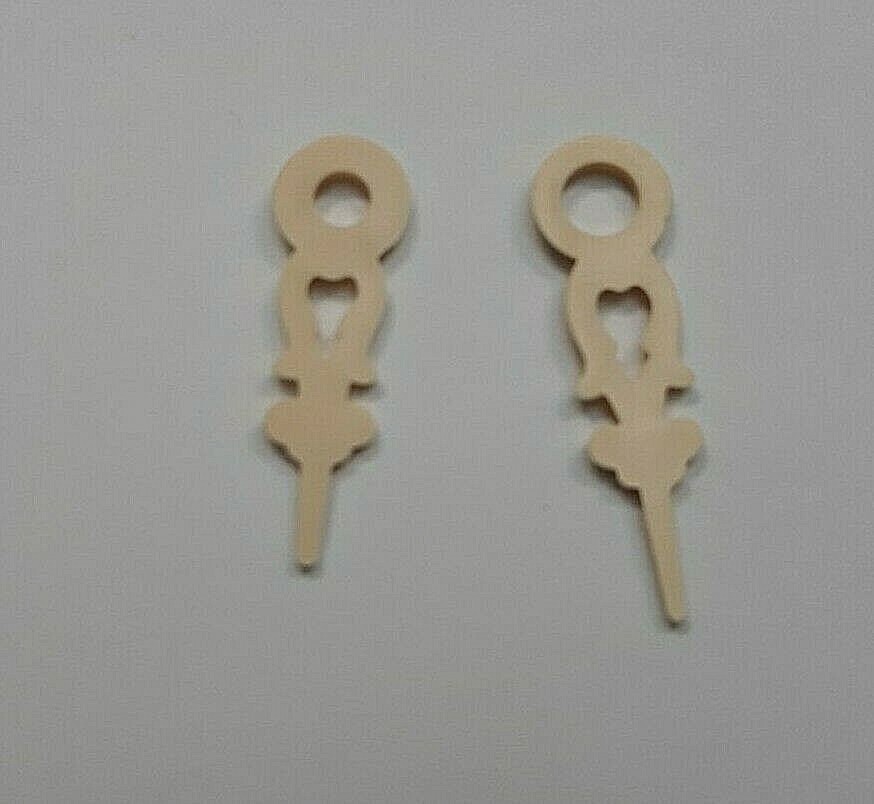 CUCKOO CLOCK HANDS CREAM ROUND HOLE MANY SIZES | eBay