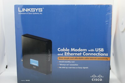 Linksys Cable Modem With USB And ETHERNET Connections Model CM100 ...