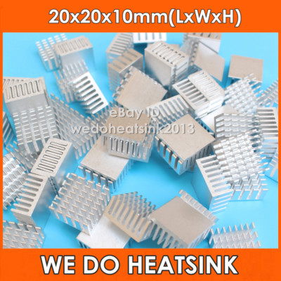 8pcs WE DO HEATSINK 20mm 20*20*10mm Aluminum Heatsink Heat Sink For ...