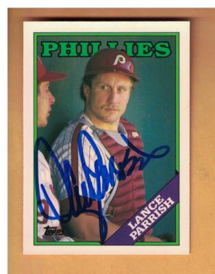 Lance Parrish AUTOGRAPH 1988 TOPPS TIFFANY BASEBALL CARD SIGNED ...