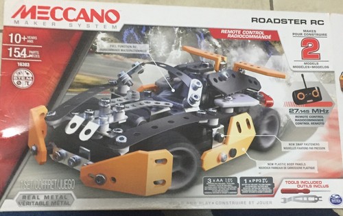 Meccano Maker System Roadster RC Remote Control Spin Master 27.145 MHz ...