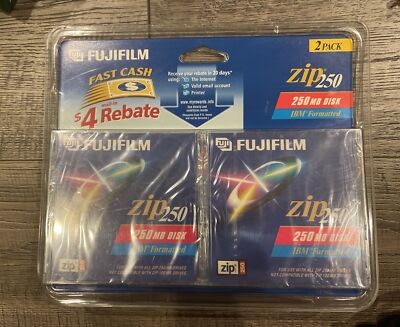 NEW Fujifilm Zip IBM 100MB 2PK Formatted Disk for Zip Drive | eBay