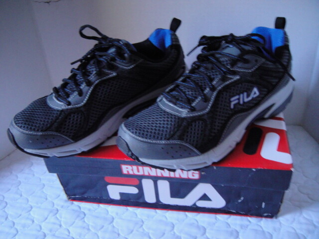 FILA Windshift 15 Running Shoes Gray Blue 1hrw8055-057 Sz 13 US for ...