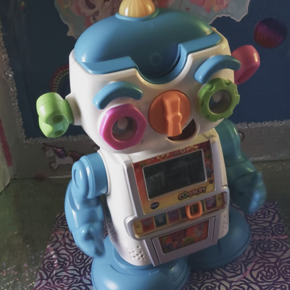 🦄Vtech / Talking "Cogsley" Robot Learning Moves 14"T Toy! *READ* | eBay
