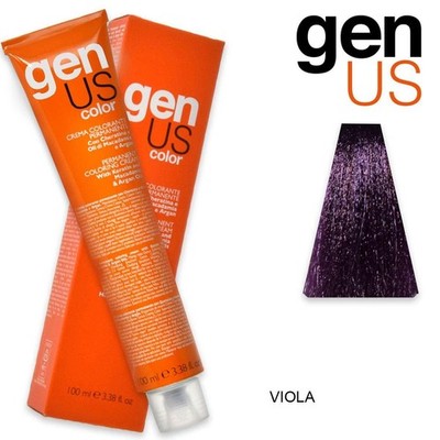 Tinta per Capelli Violet Genus Permanent Riflesso Viola Brillante 100ml ...