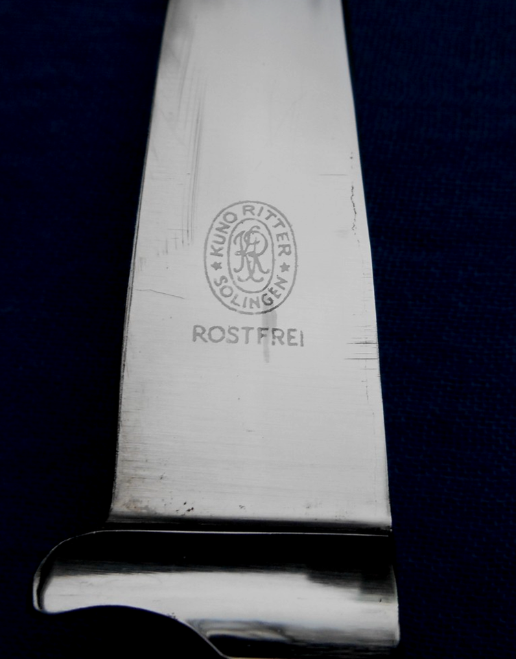 antikes Jagd Messer Nicker KUNO RITTER Schöne Erhaltung !! EXTREM ...