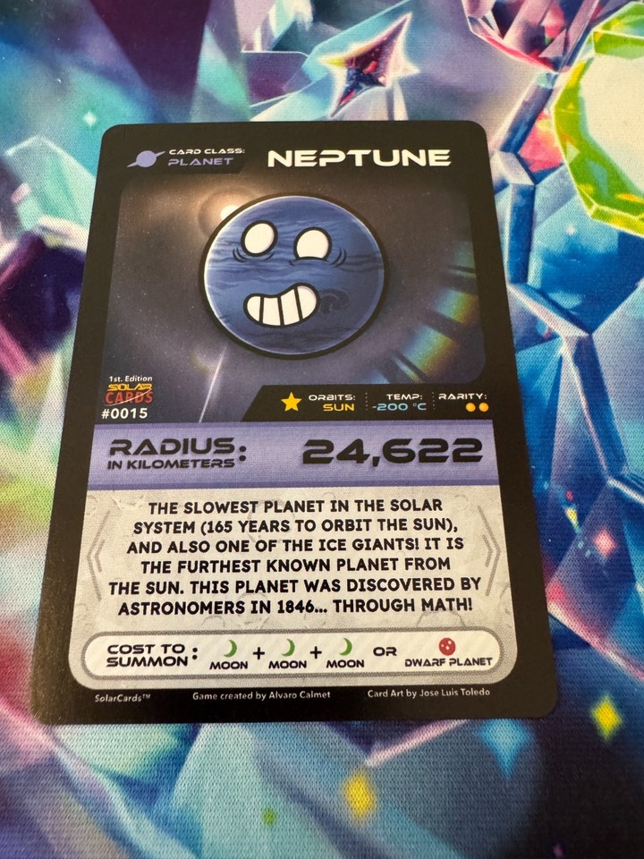 SolarCards SolarBalls 1st Edition Trading Card Game Kickstarter | eBay