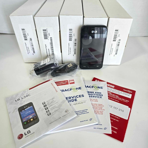 Tracfone LG Optimus Fuel L34C Prepaid Phone Dual-Core CDMA LOT OF 5 ...