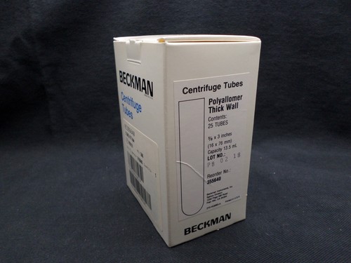 (25) Beckman Coulter 13.5mL PP Thickwall Centrifuge Tubes 16 x 76mm ...
