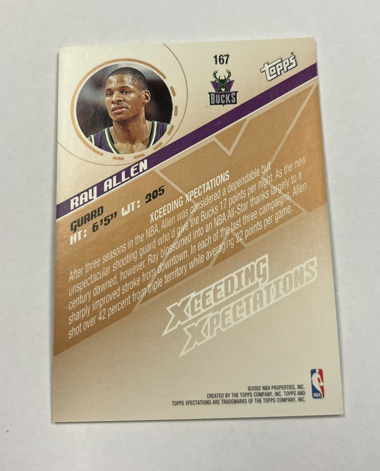 2002-03 Topps Xpectations - Xceeding Xpectations Xcitement #167 Ray ...