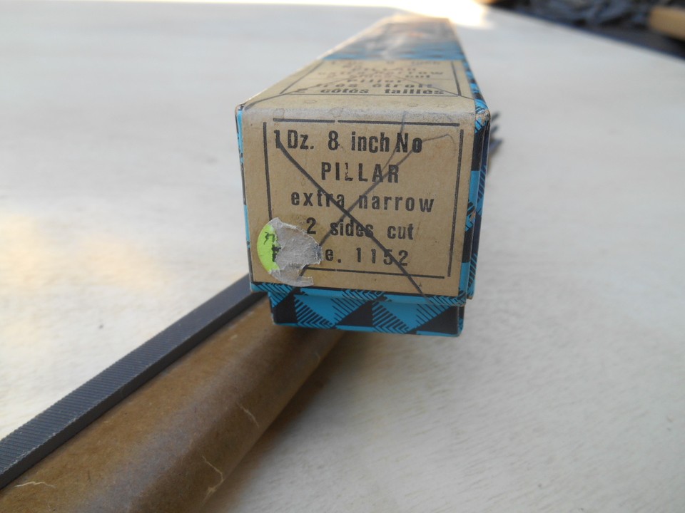 Grobet Swiss File , Pillar Extra Narrow 8 Inch , TWO SIDES CUT , Cut 00 ...