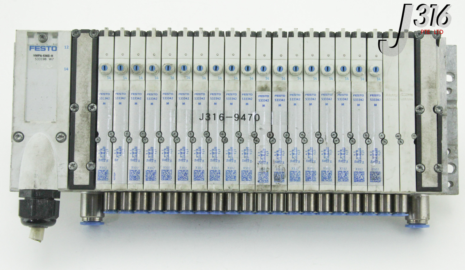 9470 FESTO 20-SLOT SOLENOID MANIFOLD 533342, 32E-MPM|32P-SG VMPA-KMS-H | eBay
