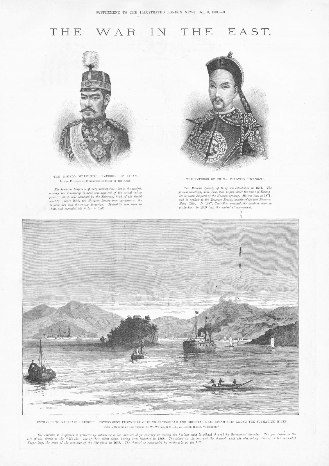 Chinese Ironclad Battle Ship Chen-Yuen - Repairs at Port Arthur (China ...