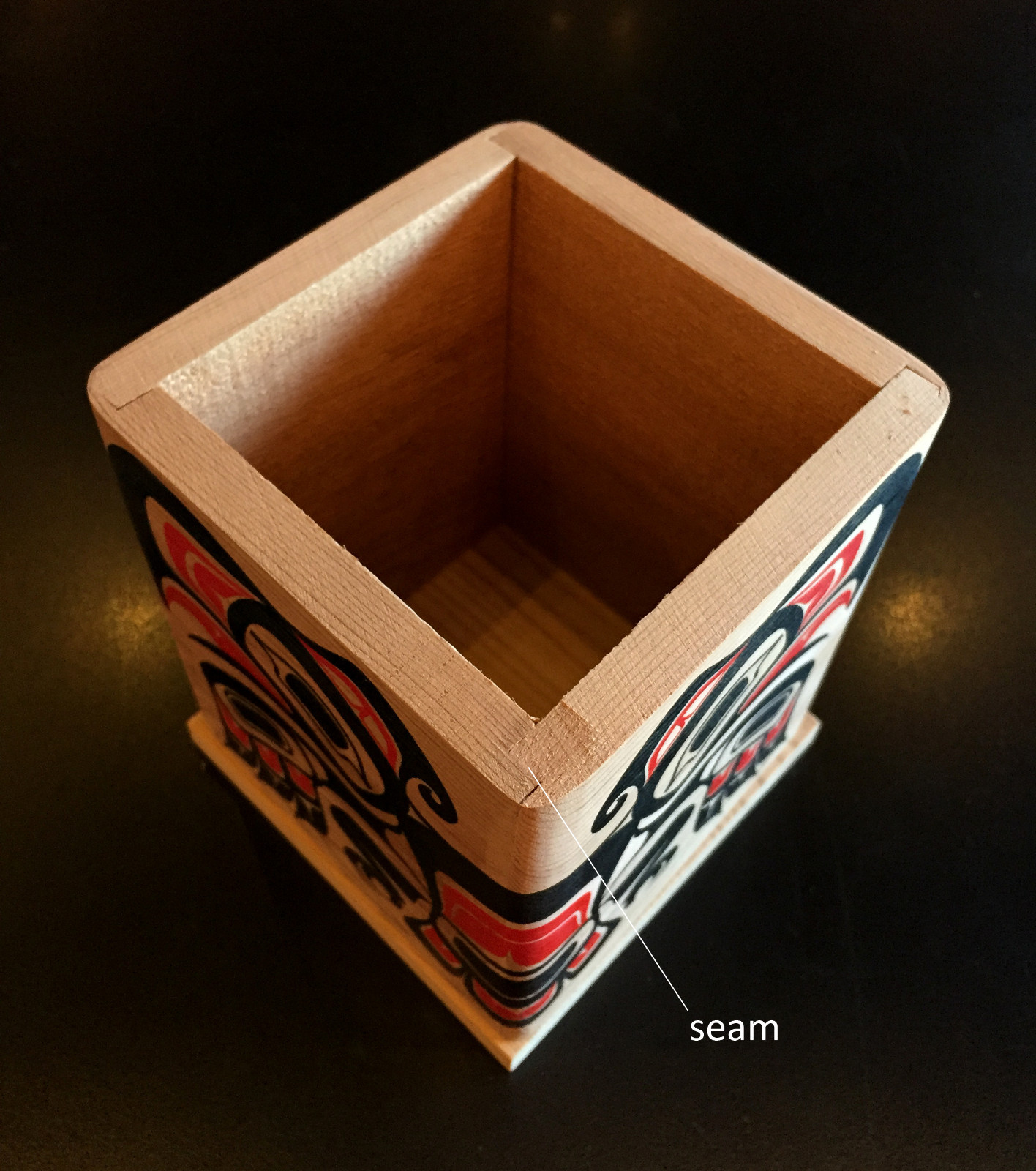 Northwest Coast Native Bentwood Box Cedar Steam-Bent | eBay