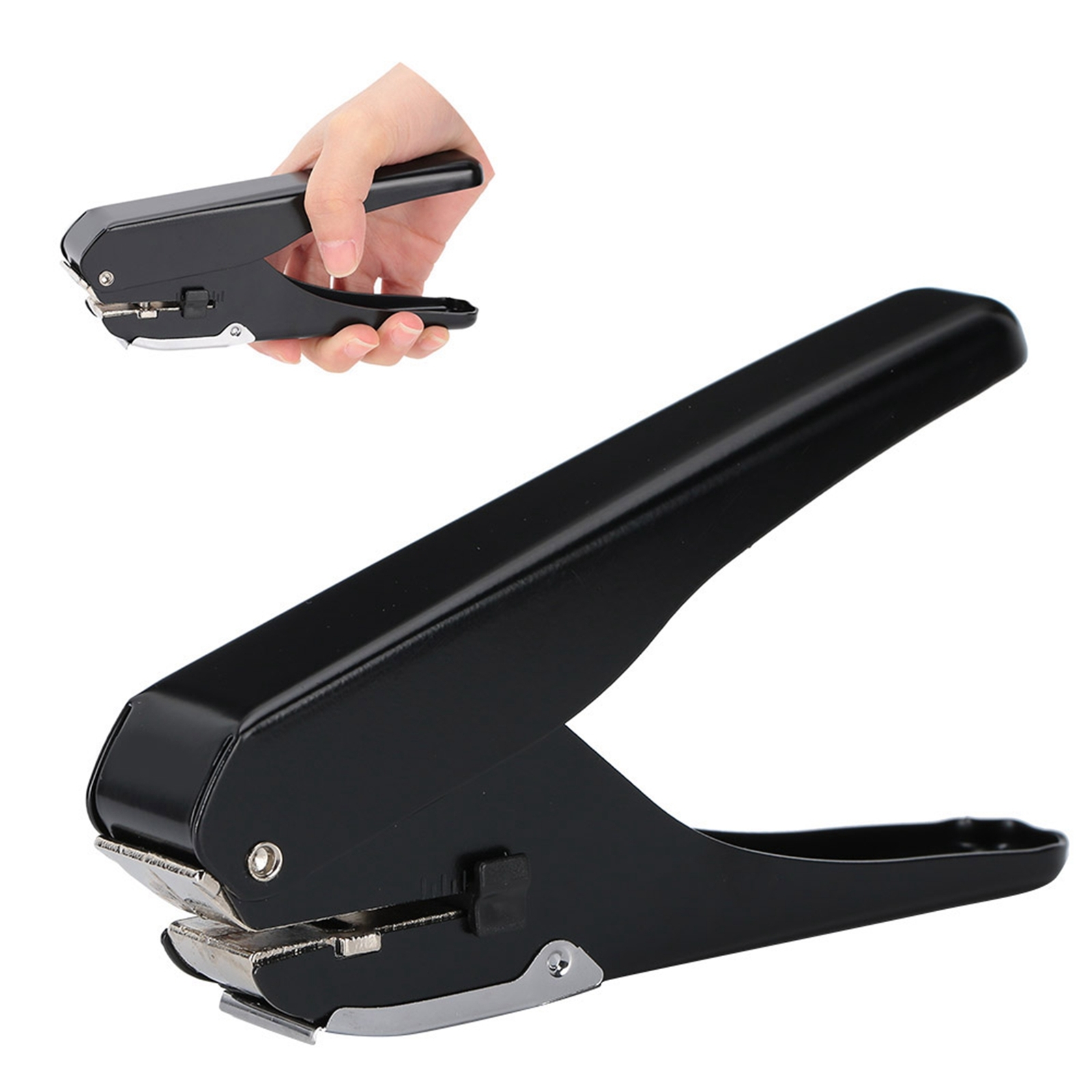 Slot Puncher Badge Hole Punch Tool Hand Held ID Card Slot Hole Metal ...