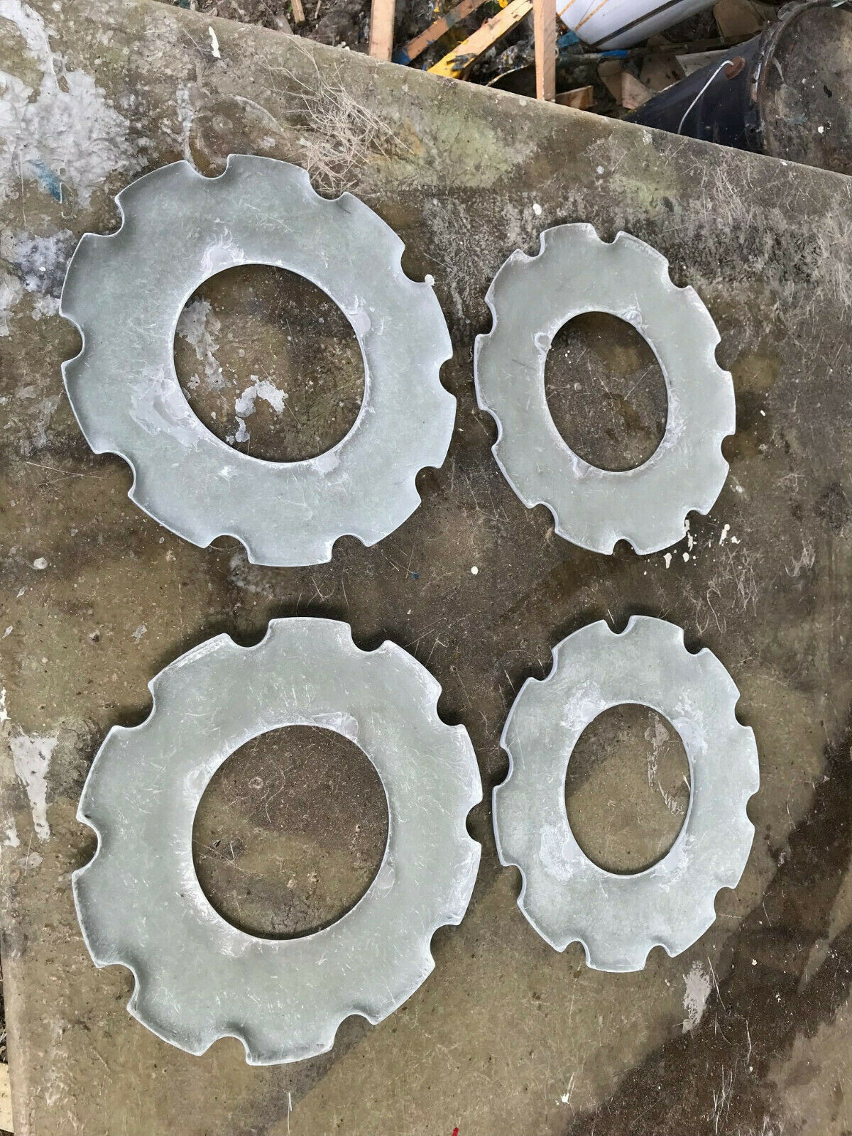 JDM Mgn CF48 cf-48 rim wheels aero disc 14" fiberglass wheel center ...