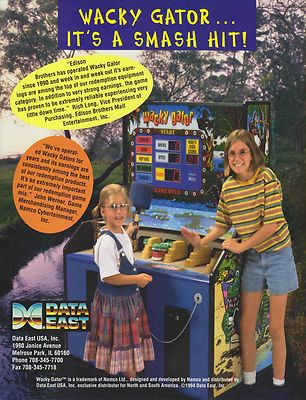 1994 DATA EAST WACKY GATOR ARCADE FLYER | eBay