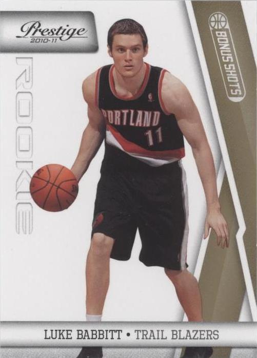 2010-11 Prestige - Rookie Luke Babbitt #166 Bonus Shots Gold /249 (RC ...